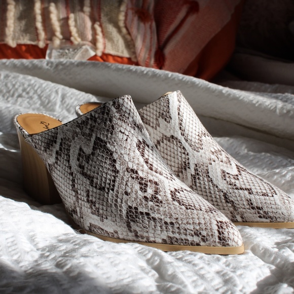 Shoes | Fall Favorite Collection Snake Print Mule | Poshmark